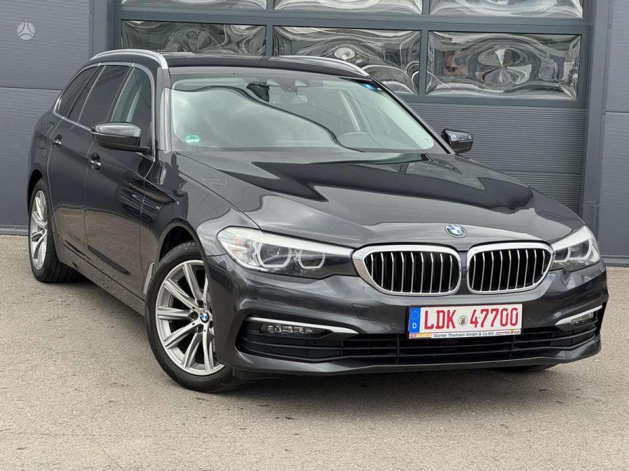 Grey BMW 520 2018 in Jonava, with an engine capacity of 2.00 L and mileage of 299 thousand km for 12799 €, photo 14 on AUTOMOTO.COM.LV