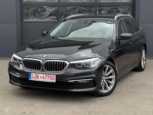 Grey BMW 520 2018 in Jonava, with an engine capacity of 2.00 L and mileage of 299 thousand km for 12799 €, photo 19 on AUTOMOTO.COM.LV