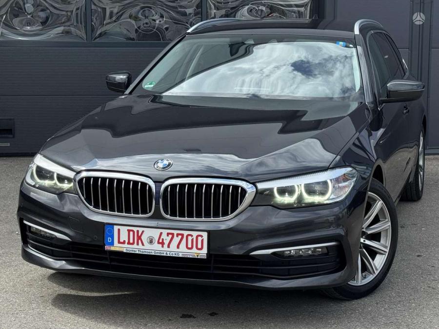Grey BMW 520 2018 in Jonava, with an engine capacity of 2.00 L and mileage of 299 thousand km for 12799 €, photo 21 on AUTOMOTO.COM.LV