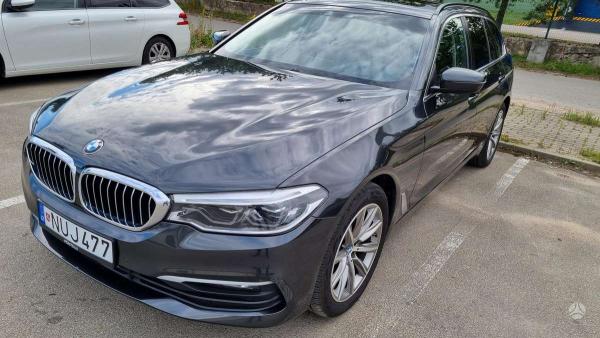 Grey BMW 520 2019 in Vilnius, with an engine capacity of 2.00 L and mileage of 194 thousand km for 19500 €, photo 1 on AUTOMOTO.COM.LV