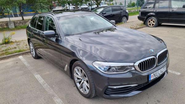 Grey BMW 520 2019 in Vilnius, with an engine capacity of 2.00 L and mileage of 194 thousand km for 19500 €, photo 3 on AUTOMOTO.COM.LV