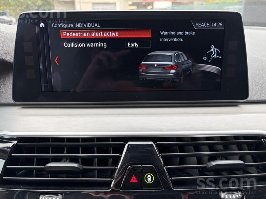 Grey BMW 520 2019 in Riga, with an engine capacity of 2.00 L and mileage of 199 thousand km for 15990 €, photo 21 on AUTOMOTO.COM.LV