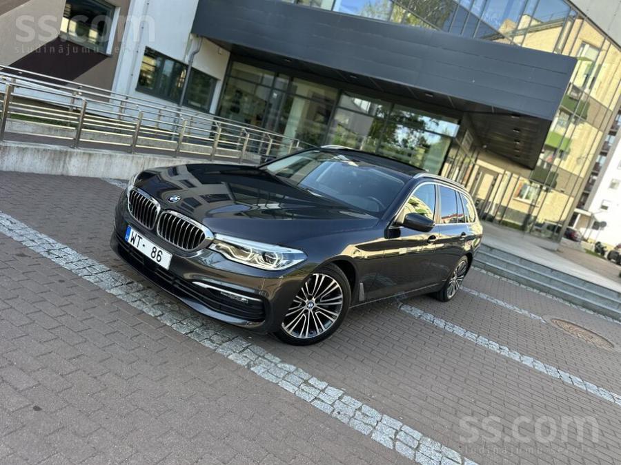 Grey BMW 520 2020 in Riga, with an engine capacity of 2.00 L and mileage of 134 thousand km for 20999 €, photo 3 on AUTOMOTO.COM.LV
