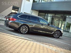 Grey BMW 520 2020 in Riga, with an engine capacity of 2.00 L and mileage of 134 thousand km for 20999 €, photo 5 on AUTOMOTO.COM.LV