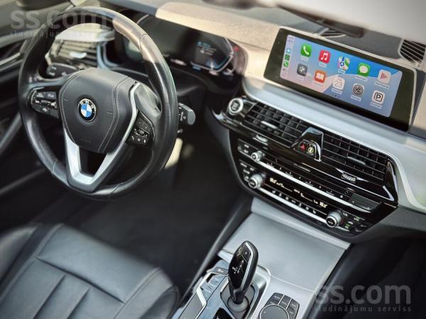 Grey BMW 520 2020 in Riga, with an engine capacity of 2.00 L and mileage of 134 thousand km for 20999 €, photo 6 on AUTOMOTO.COM.LV