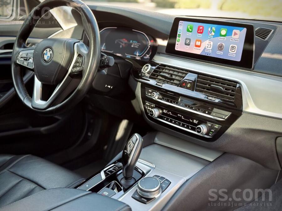 Grey BMW 520 2020 in Riga, with an engine capacity of 2.00 L and mileage of 134 thousand km for 20999 €, photo 8 on AUTOMOTO.COM.LV