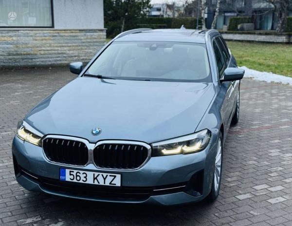 Grey BMW 520 2021 in Parnu, with an engine capacity of 2.00 L and mileage of 76 thousand km for 28000 €, photo 5 on AUTOMOTO.COM.LV