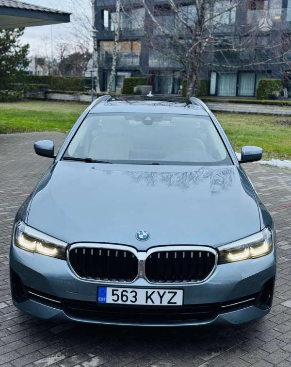Grey BMW 520 2021 in Parnu, with an engine capacity of 2.00 L and mileage of 76 thousand km for 28000 €, photo 10 on AUTOMOTO.COM.LV