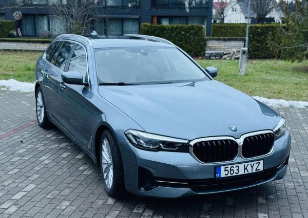 Grey BMW 520 2021 in Parnu, with an engine capacity of 2.00 L and mileage of 76 thousand km for 28000 €, photo 3 on AUTOMOTO.COM.LV