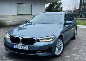 Grey BMW 520 2021 in Parnu, with an engine capacity of 2.00 L and mileage of 76 thousand km for 28000 €, photo 4 on AUTOMOTO.COM.LV