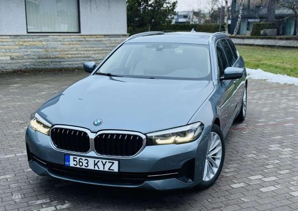 Grey BMW 520 2021 in Parnu, with an engine capacity of 2.00 L and mileage of 76 thousand km for 28000 €, photo 9 on AUTOMOTO.COM.LV
