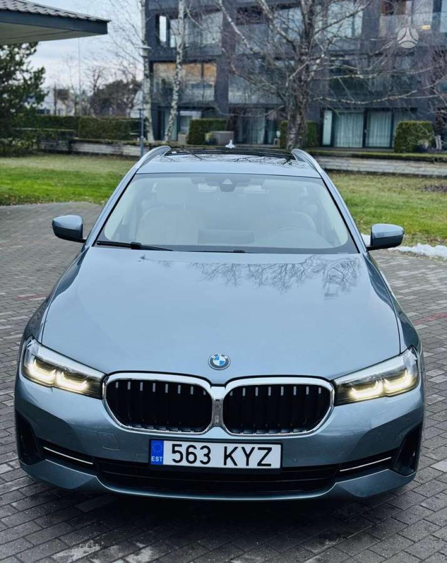 Grey BMW 520 2021 in Parnu, with an engine capacity of 2.00 L and mileage of 76 thousand km for 28000 €, photo 10 on AUTOMOTO.COM.LV