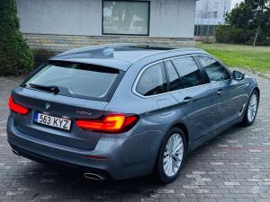 Grey BMW 520 2021 in Parnu, with an engine capacity of 2.00 L and mileage of 76 thousand km for 28000 €, photo 27 on AUTOMOTO.COM.LV