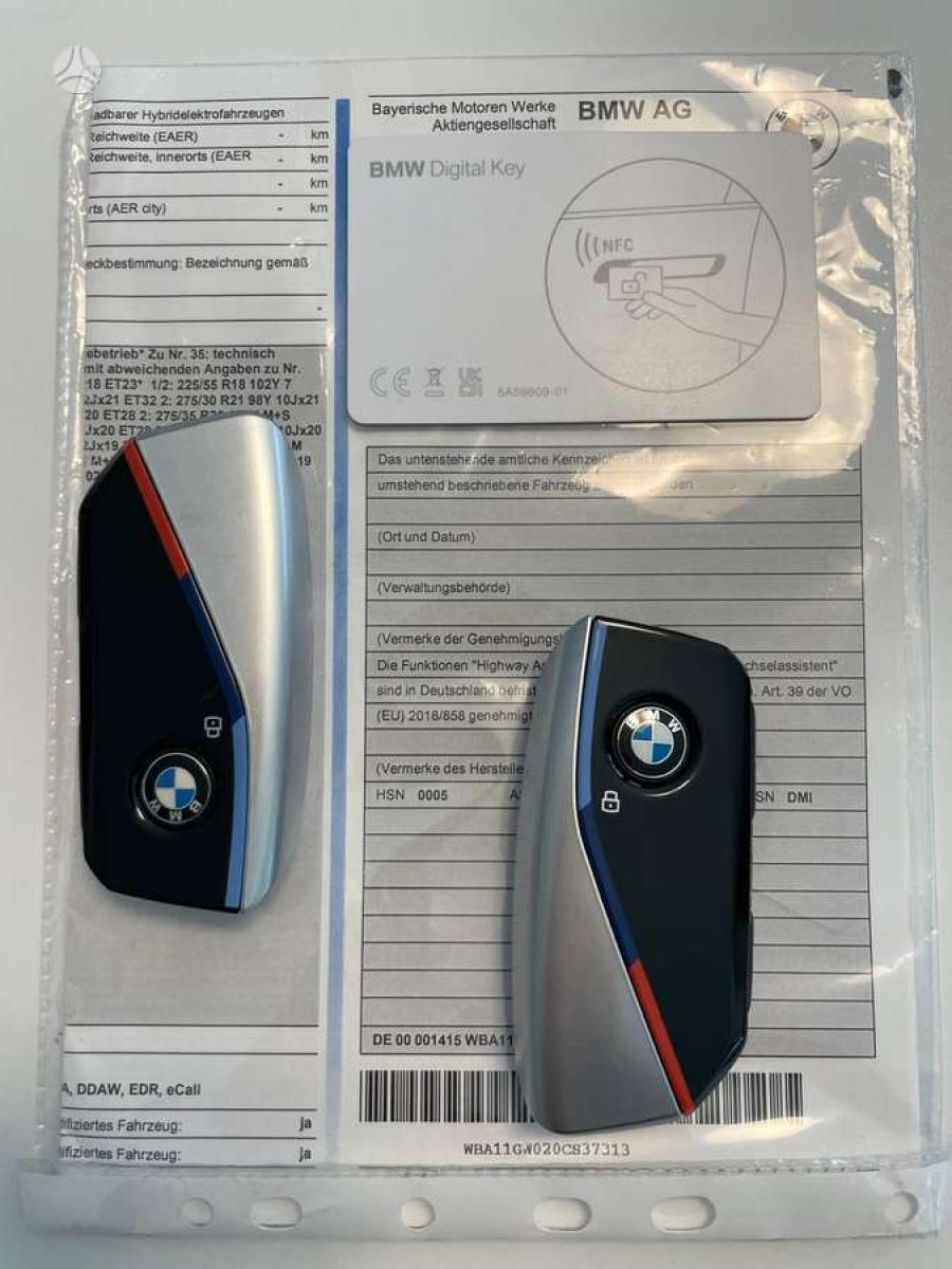 Pelēks BMW 520 2024 Telšiai, ar dzinēja tilpumu 2.00 L un nobraukumu 48 tūkst. km par 54800 €, foto 55 vietnē AUTOMOTO.COM.LV