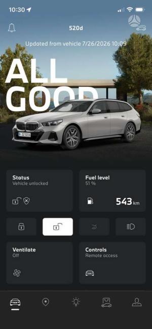 Pelēks BMW 520 2024 Telšiai, ar dzinēja tilpumu 2.00 L un nobraukumu 48 tūkst. km par 54800 €, foto 59 vietnē AUTOMOTO.COM.LV