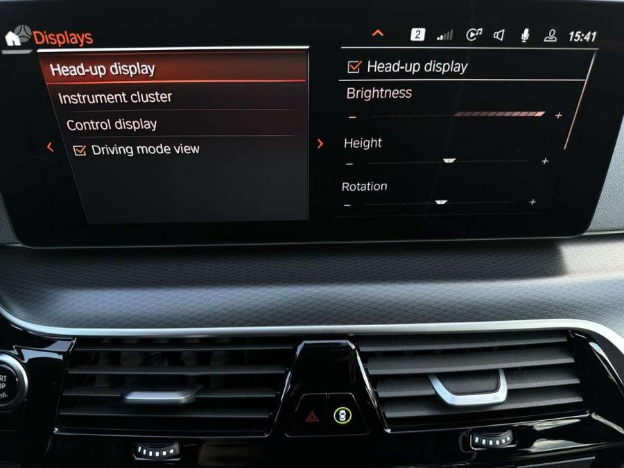 Grey BMW 520 2024 in Vilnius, with an engine capacity of 2.00 L and mileage of 41 thousand km for 32950 €, photo 22 on AUTOMOTO.COM.LV
