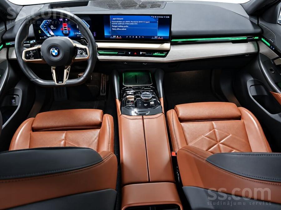 Grey BMW 520 2024 in Riga, with an engine capacity of 2.00 L and mileage of 69 thousand km for 49990 €, photo 8 on AUTOMOTO.COM.LV