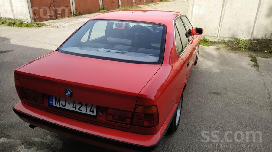 Sarkans BMW 520 1990 Rīga, ar dzinēja tilpumu 2.00 L un nobraukumu 261 tūkst. km par 9000 €, foto 4 vietnē AUTOMOTO.COM.LV