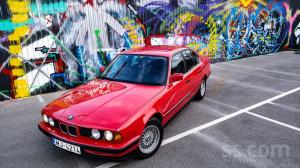 Red BMW 520 1990 in Riga, with an engine capacity of 2.00 L and mileage of 261 thousand km for 7500 €, photo  on AUTOMOTO.COM.LV