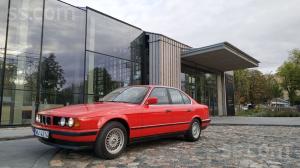 Red BMW 520 1990 in Riga, with an engine capacity of 2.00 L and mileage of 261 thousand km for 7500 €, photo 5 on AUTOMOTO.COM.LV