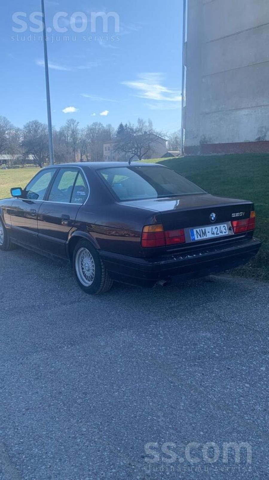 Sarkans BMW 520 1992 Talsi, ar dzinēja tilpumu 2.00 L un nobraukumu 312 tūkst. km par 2700 €, foto 3 vietnē AUTOMOTO.COM.LV