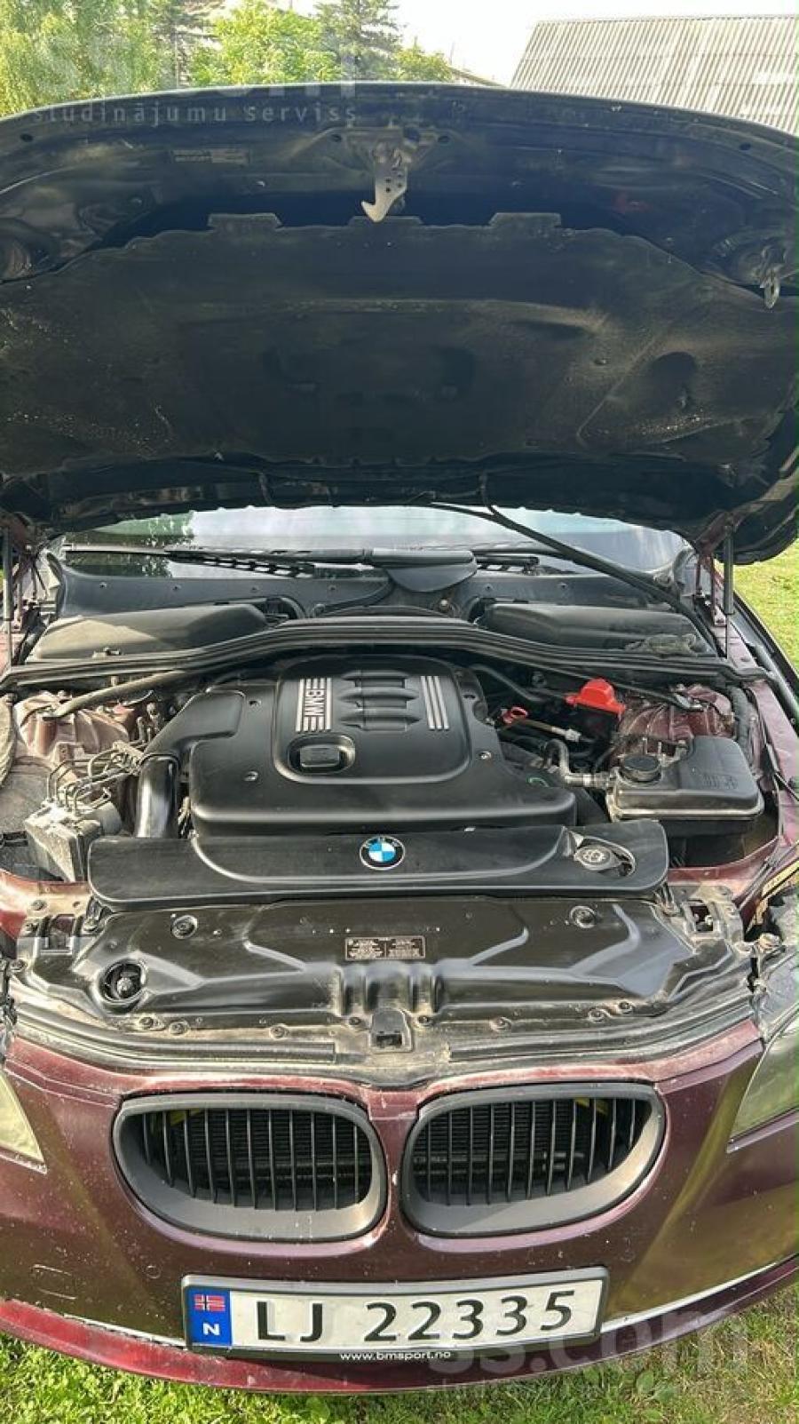 Sarkans BMW 520 2006 Ludza, ar dzinēja tilpumu 2.00 L un nobraukumu 310 tūkst. km par 2500 €, foto 9 vietnē AUTOMOTO.COM.LV