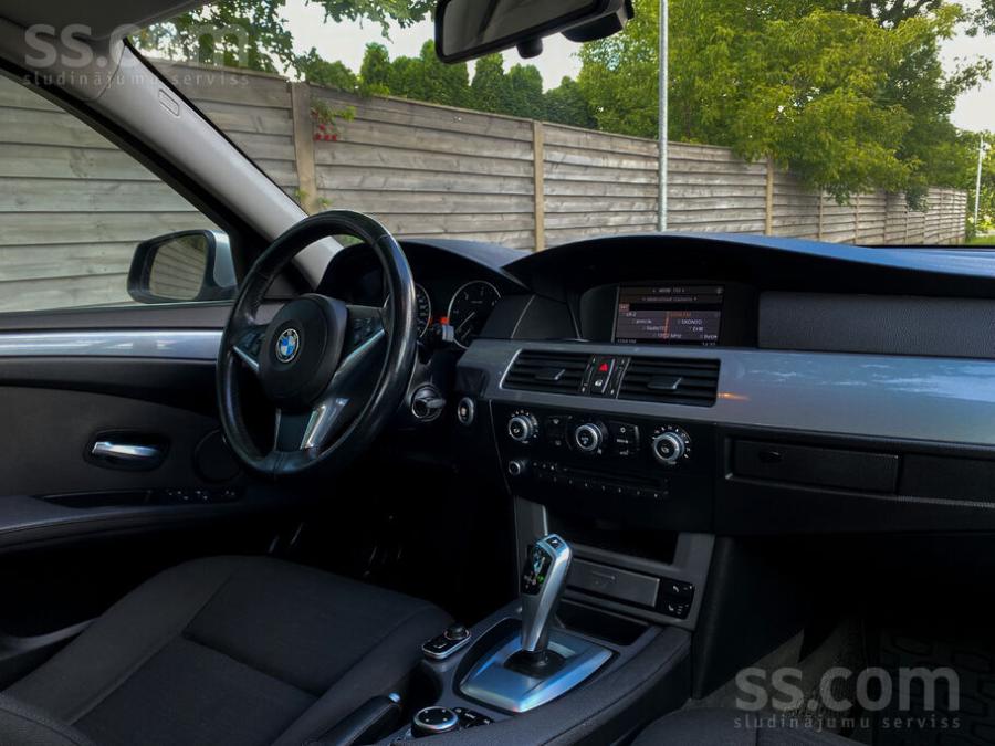 BMW 520 2009 in Jelgava, with an engine capacity of 2.00 L and mileage of 309 thousand km for 3500 €, photo 7 on AUTOMOTO.COM.LV