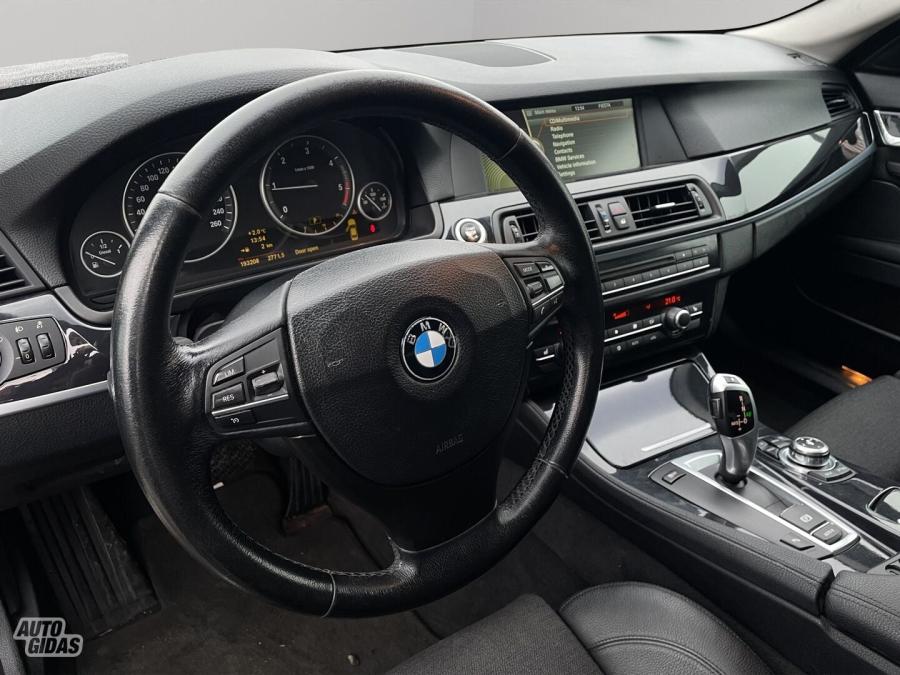 BMW 520 2010 in Vilnius, with an engine capacity of 2.00 L and mileage of 193 thousand km for 7499 €, photo 13 on AUTOMOTO.COM.LV