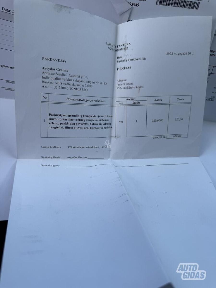 БМВ 520 2012 в Вильнюс, объемом двигателя 2.00 л и пробегом 288 тыс. км за 5500 €, фото 13 на AUTOMOTO.COM.LV