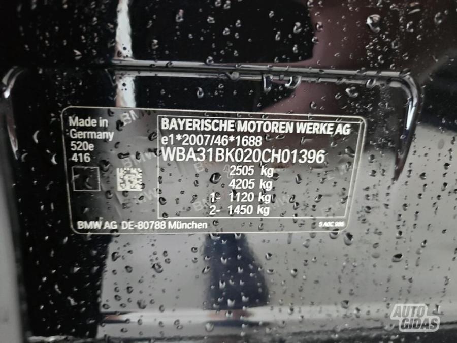 БМВ 520 2022 в Вильнюс, объемом двигателя 2.00 л и пробегом 340 тыс. км за 22000 €, фото 22 на AUTOMOTO.COM.LV