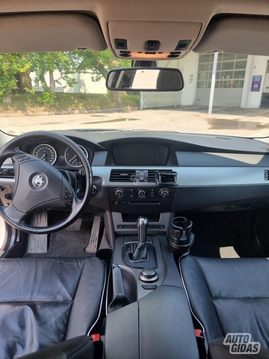 BMW 520 2006 in Panevezys, with an engine capacity of 2.00 L and mileage of 282 thousand km for 2700 €, photo 16 on AUTOMOTO.COM.LV