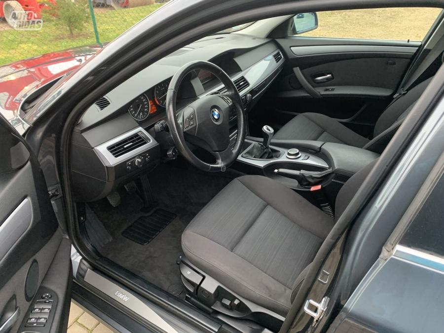 BMW 520 2008 in Kaunas, with an engine capacity of 2.00 L and mileage of 244 thousand km for 3999 €, photo 16 on AUTOMOTO.COM.LV