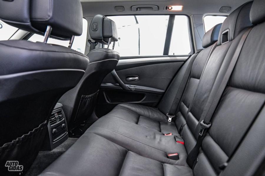 BMW 520 2009 in Kaunas, with an engine capacity of 2.50 L and mileage of 256 thousand km for 6290 €, photo 10 on AUTOMOTO.COM.LV