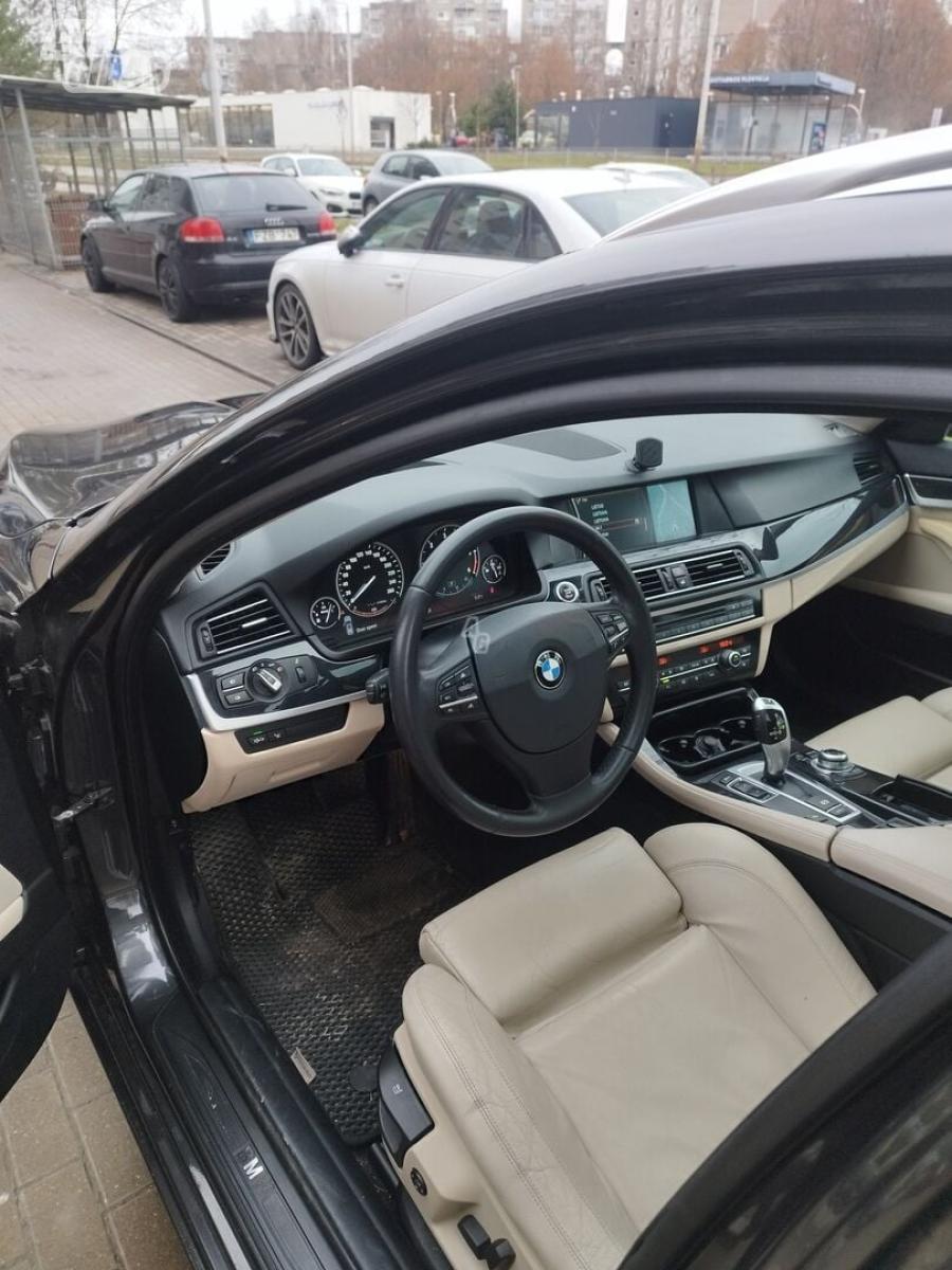BMW 520 2012 in Vilnius, with an engine capacity of 2.00 L and mileage of 354 thousand km for 8250 €, photo 19 on AUTOMOTO.COM.LV