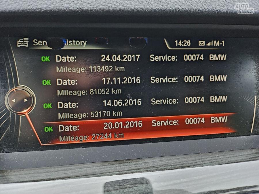 BMW 520 2015 Panevēža, ar dzinēja tilpumu 2.00 L un nobraukumu 235 tūkst. km par 12500 €, foto 18 vietnē AUTOMOTO.COM.LV