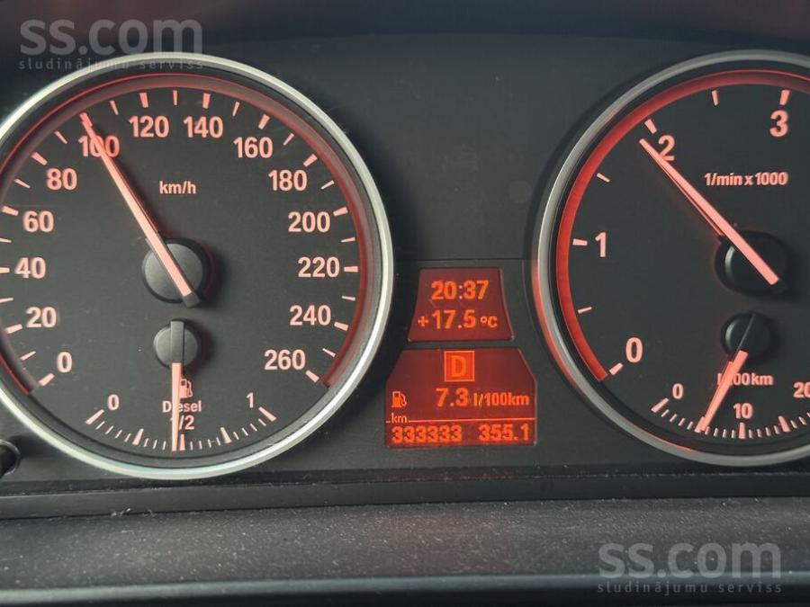 White BMW 520 2008 in Riga, with an engine capacity of 2.00 L and mileage of 333 thousand km for 5700 €, photo 10 on AUTOMOTO.COM.LV