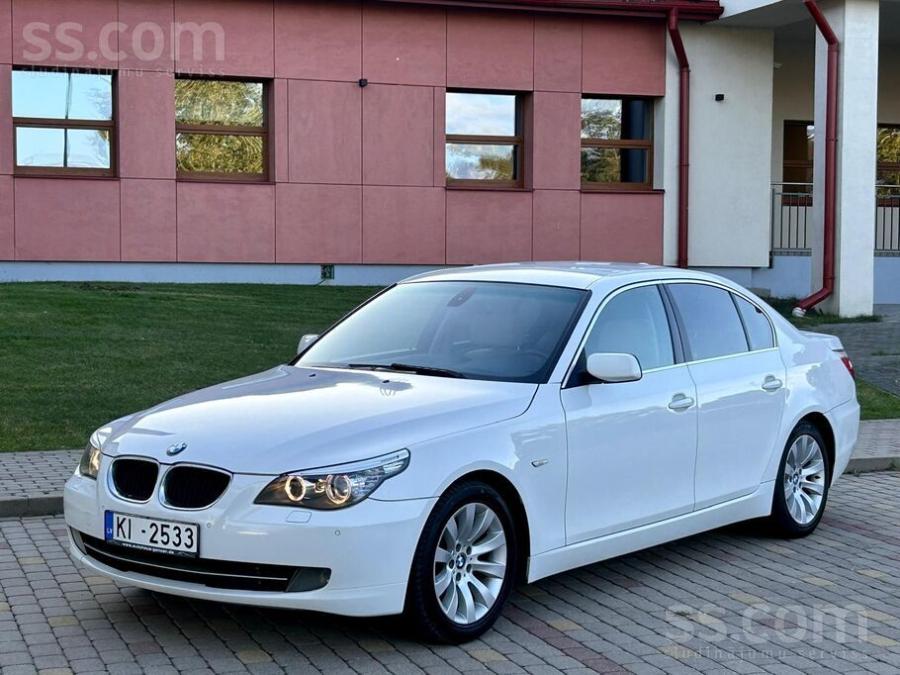 Белый БМВ 520 2008 в Рига, объемом двигателя 2.00 л и пробегом 330 тыс. км за 3990 €, фото 1 на AUTOMOTO.COM.LV