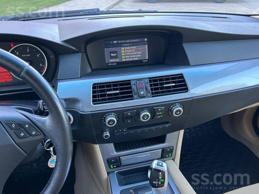 Белый БМВ 520 2008 в Рига, объемом двигателя 2.00 л и пробегом 330 тыс. км за 3990 €, фото 21 на AUTOMOTO.COM.LV