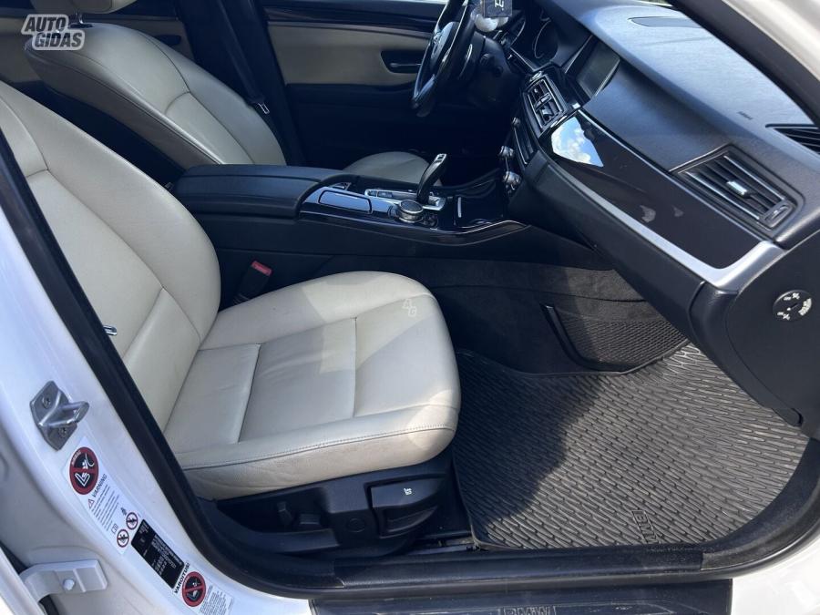 White BMW 520 2012 in Kaunas, with an engine capacity of 2.00 L and mileage of 345 thousand km for 8999 €, photo 31 on AUTOMOTO.COM.LV