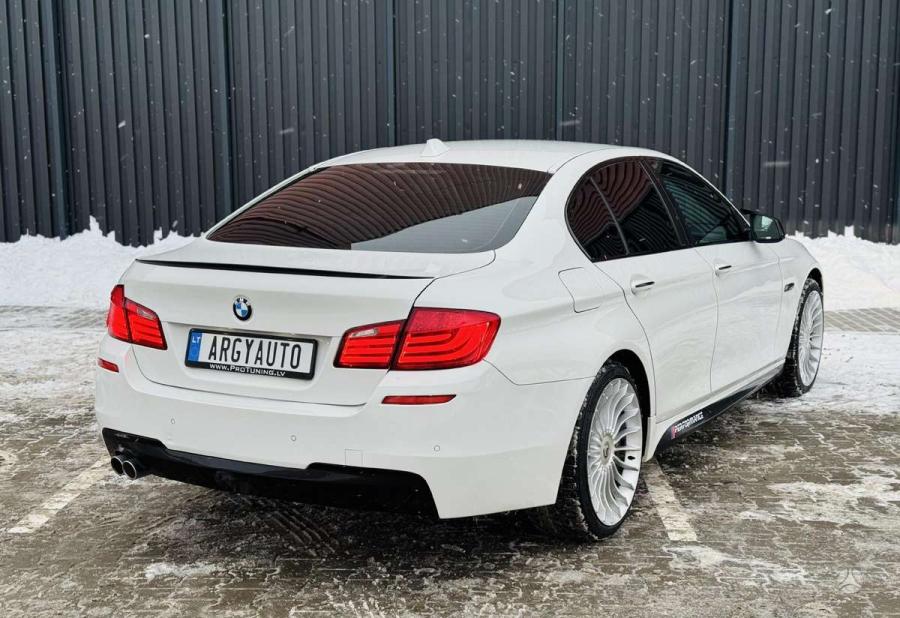 White BMW 520 2013 in Kaunas, with an engine capacity of 2.00 L and mileage of 279 thousand km for 12800 €, photo 6 on AUTOMOTO.COM.LV