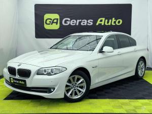 White BMW 520 2013 in Vilnius, with an engine capacity of 2.00 L and mileage of 105 thousand km for 12890 €, photo  on AUTOMOTO.COM.LV