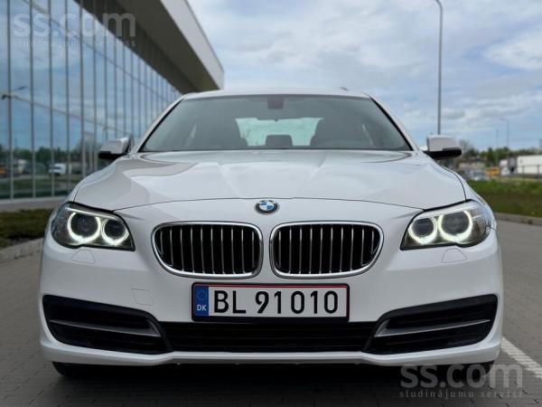 White BMW 520 2014 in Rezekne, with an engine capacity of 2.00 L and mileage of 260 thousand km for 8990 €, photo 1 on AUTOMOTO.COM.LV