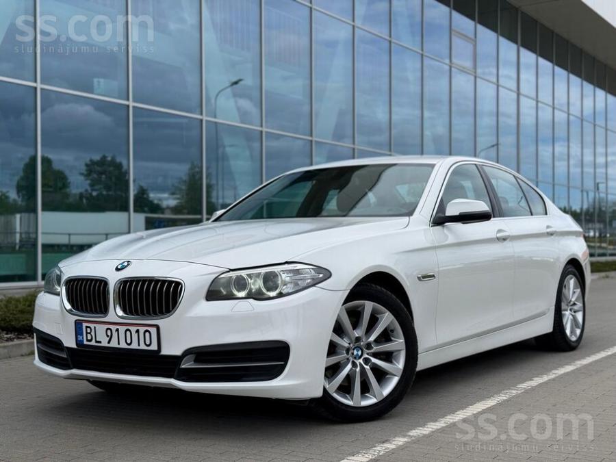 White BMW 520 2014 in Rezekne, with an engine capacity of 2.00 L and mileage of 260 thousand km for 8990 €, photo 3 on AUTOMOTO.COM.LV