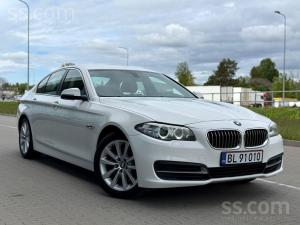 White BMW 520 2014 in Rezekne, with an engine capacity of 2.00 L and mileage of 260 thousand km for 8990 €, photo 4 on AUTOMOTO.COM.LV