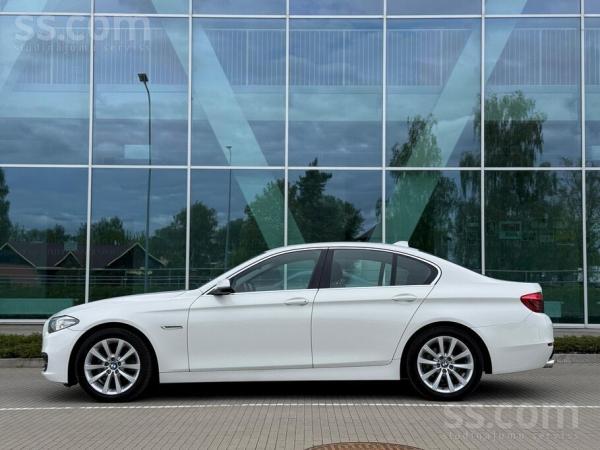 White BMW 520 2014 in Rezekne, with an engine capacity of 2.00 L and mileage of 260 thousand km for 8990 €, photo 6 on AUTOMOTO.COM.LV