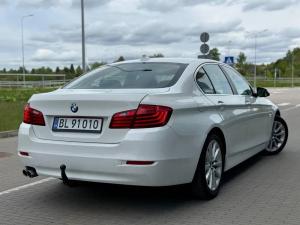 White BMW 520 2014 in Rezekne, with an engine capacity of 2.00 L and mileage of 260 thousand km for 8990 €, photo 6 on AUTOMOTO.COM.LV