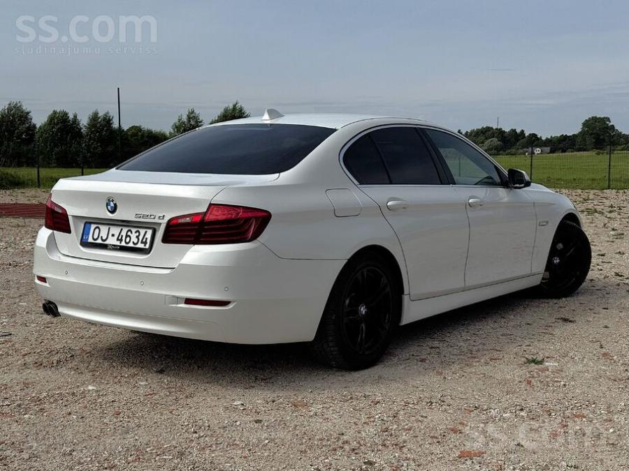 Balts BMW 520 2014 Kuldīga, ar dzinēja tilpumu 2.00 L un nobraukumu 312 tūkst. km par 11000 €, foto 3 vietnē AUTOMOTO.COM.LV