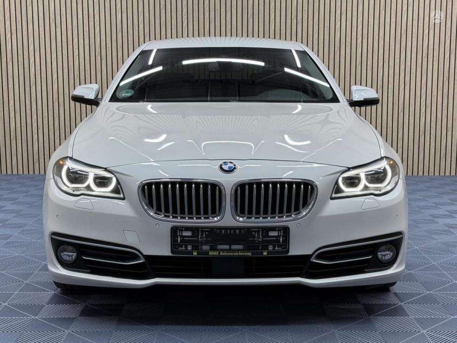 White BMW 520 2014 in Marijampole, with an engine capacity of 2.00 L and mileage of 208 thousand km for 13750 €, photo 4 on AUTOMOTO.COM.LV