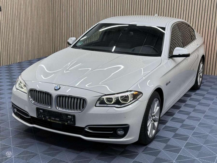White BMW 520 2014 in Marijampole, with an engine capacity of 2.00 L and mileage of 208 thousand km for 13750 €, photo 10 on AUTOMOTO.COM.LV