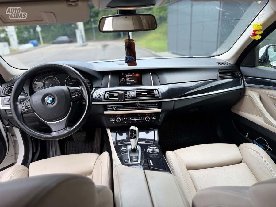 White BMW 520 2015 in Alytus, with an engine capacity of 2.00 L and mileage of 380 thousand km for 9200 €, photo 12 on AUTOMOTO.COM.LV